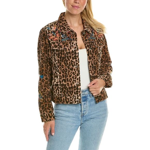 Johnny Was | Jackets & Coats | Johnny Was Shuri Velvet Trucker Jacket ...